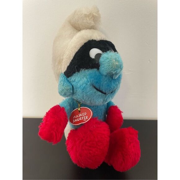 Smurfs | Toys | Smurfswallace Berrie Plush Stuffedmasked Smurfer Small ...